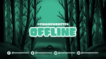 Placeit - Illustrated Twitch Offline Banner Maker for Horror Gaming ...