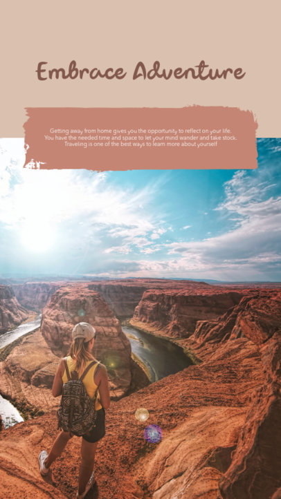 Placeit - Instagram Story Template for Adventure Travel Bloggers