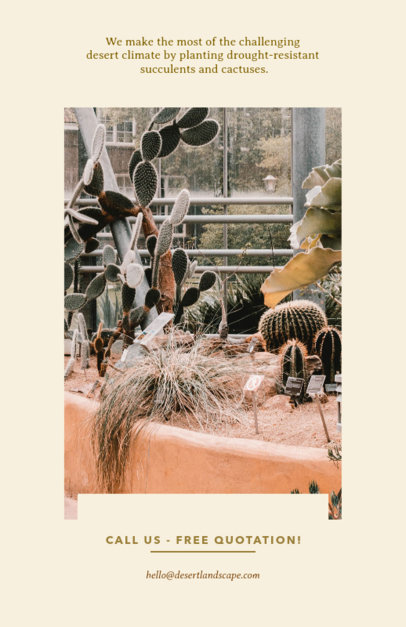 Placeit - Flyer Template for a Desert Landscaping
