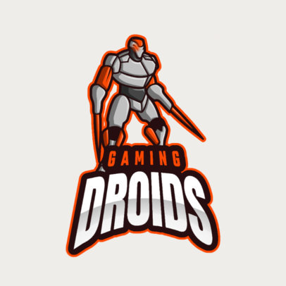 Placeit - Gaming Logo Template with an Evil Android Graphic