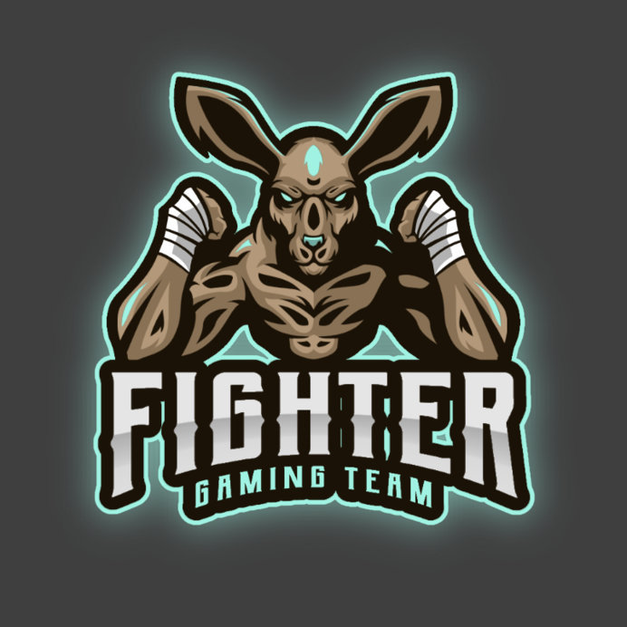 Placeit - Logo Template Featuring Aggressive Gaming Character Graphics