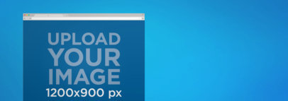 Placeit - Browser Mockup Against a Solid Color Background