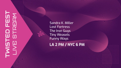 Placeit - Music-Themed YouTube Thumbnail Maker Featuring a Live Stream ...