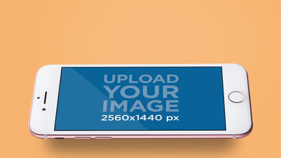 Placeit - Mockup of an iPhone 7 in Landscape Position Against a ...