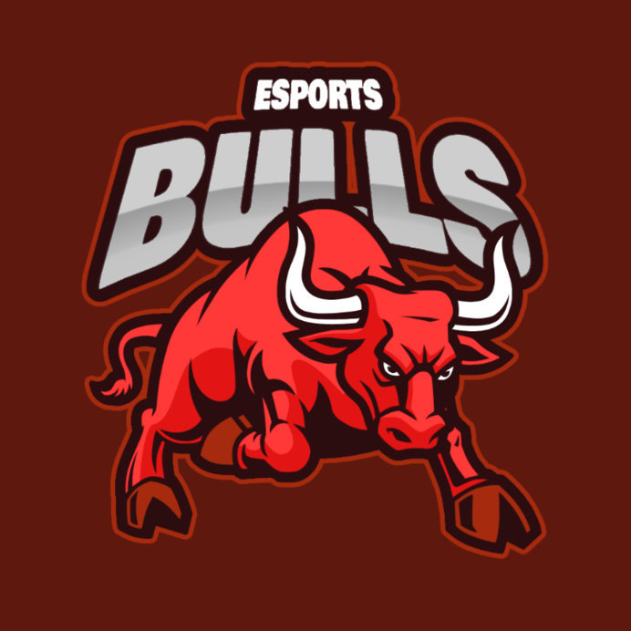 Placeit - Gaming Logo Maker with a Raging Bull Graphic