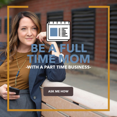 Placeit - Ad Banner Template Featuring Business Ideas for Moms