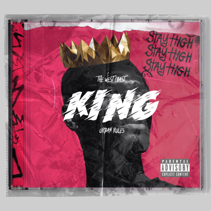 Placeit - Album Cover Art Template for Hip-Hop Musicians