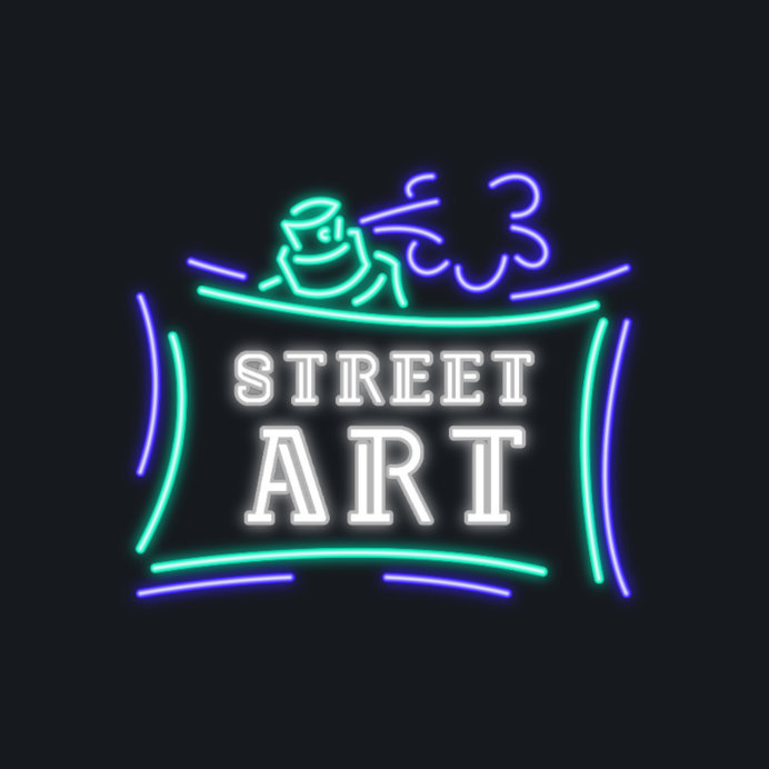 Placeit - Logo Template for Street Art Enthusiasts Featuring Neon ...