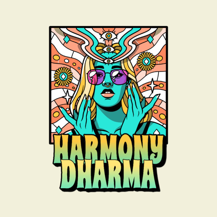 Placeit - Funk Music Logo Maker with a 70s Psychedelic Style