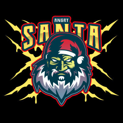 Placeit - Logo Maker with a Scary Angry Santa Graphic