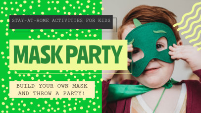 Placeit - YouTube Thumbnail Creator for Stay-at-Home Activities for Kids