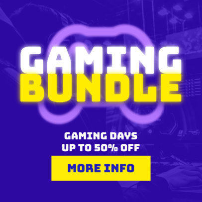 Placeit - Ad Banner Creator for a Video Games Sale During Black Friday