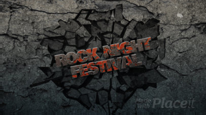Placeit - Intro Maker for a Rock Festival