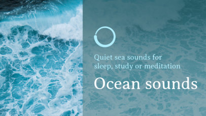 Placeit - YouTube Thumbnail Template for a Relaxing Playlist of Sounds