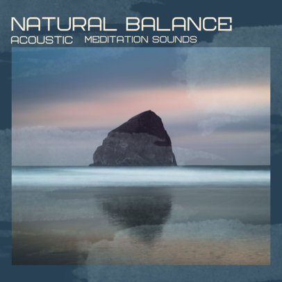 Placeit - Album Cover Design Template for a Meditation Music Collection