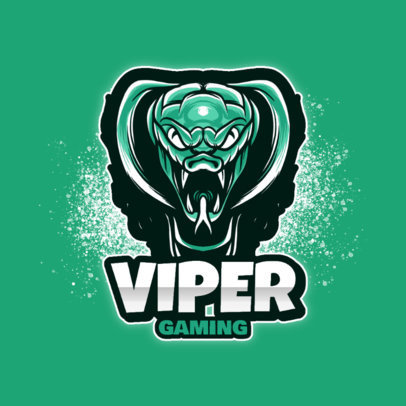 Placeit - Gaming Logo Template with a Frightening Viper Mascot