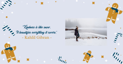 Placeit - Customizable Facebook Post Maker Featuring a Cute Winter Layout