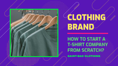 Placeit - YouTube Thumbnail Maker for a Clothing Brand's Channel