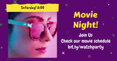 Placeit - Facebook Post Template for a Virtual Movie Night