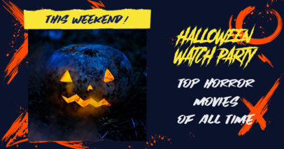 Placeit - Facebook Post Design Maker for a Halloween Watch Party