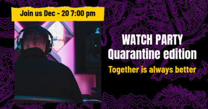 Placeit - Facebook Post Design Generator for a Virtual Watch Party ...