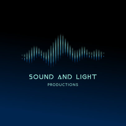 Placeit - Music Logo Maker Featuring Bright Sound Graphics