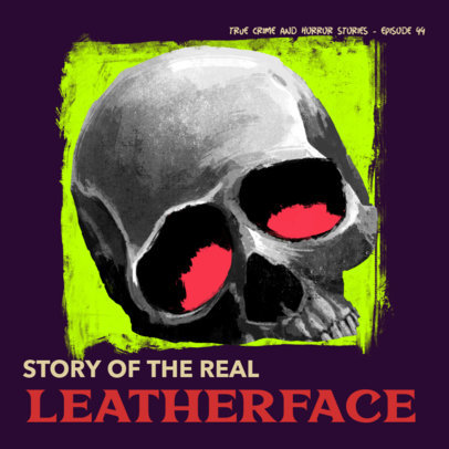 Placeit - Cover Design Template for a Horror Stories Podcast