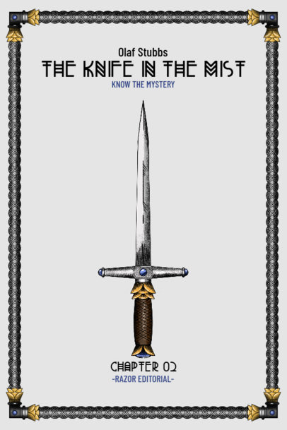 Placeit - Book Cover Maker Featuring a Medieval Knight's Sword Illustration