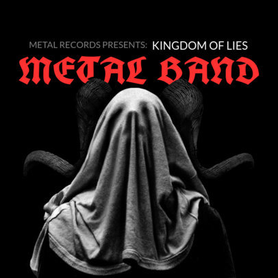 Placeit - Heavy Metal Album Cover Maker Featuring Dark Illustrations