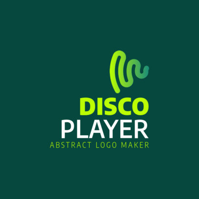 Placeit - Logo Creator for a Disco Music Player with an Abstract Icon