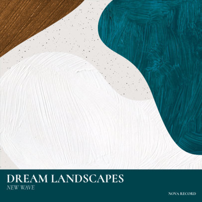 Placeit - Album Cover Generator with Abstract Textures with Earth Tones