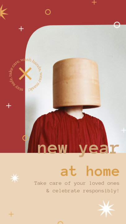 Placeit - Instagram Story Design Template Featuring a New-Year-At-Home ...