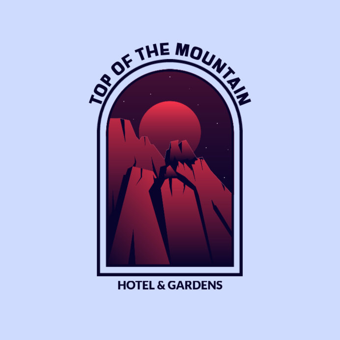 Placeit - Hotel Logo Maker Featuring an Adventurous Landscape