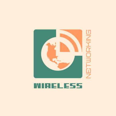 Placeit - Dropshipping Company Logo Creator for a Wireless Networking ...