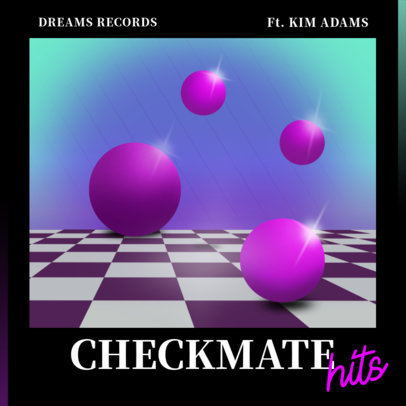 Placeit - Pop Album Cover Template with a Surreal Chess Board