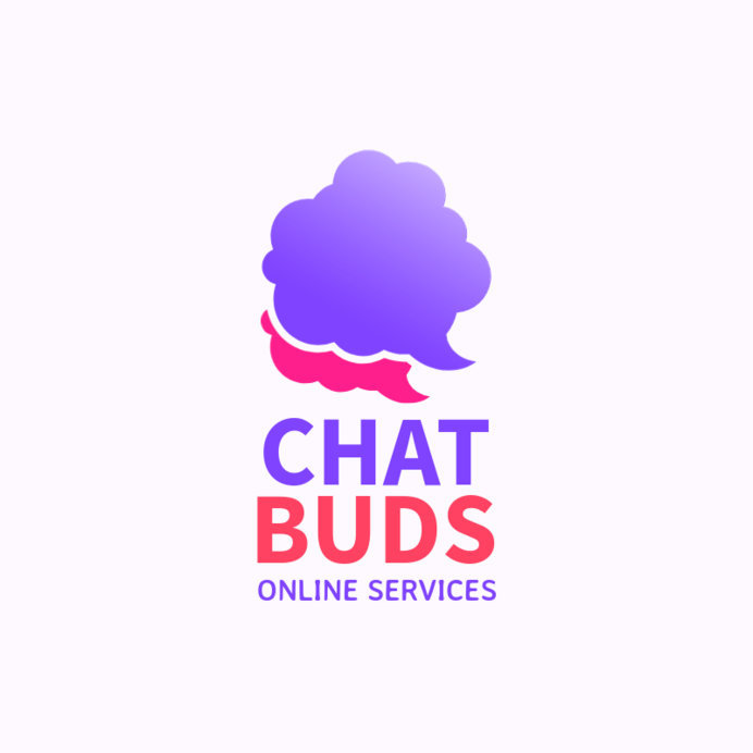 Placeit - Chat-Themed Logo Template for an Online Services Company