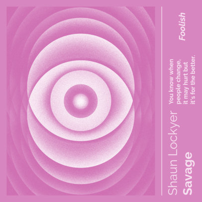 Placeit - Pop Album Cover Maker Featuring Risograph Effects