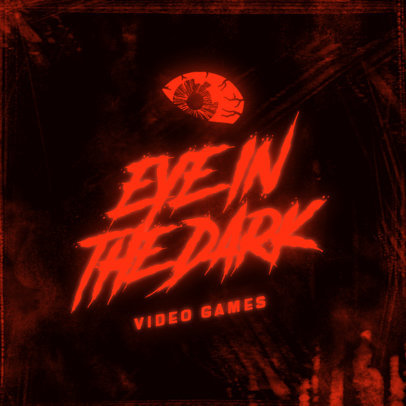 Placeit - Horror Gaming Logo Maker Featuring Glowing Typography