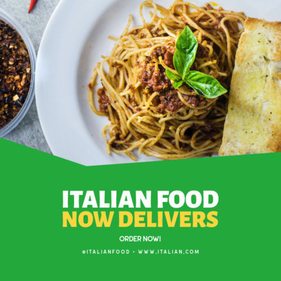 Placeit - Instagram Post Design Template for an Italian Food Restaurant