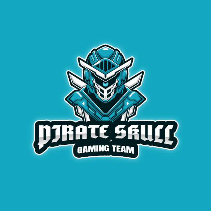 Placeit - Gaming Team Logo Creator Featuring a Fierce Robot Graphic