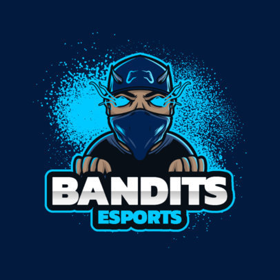 Placeit - eSports Logo Maker Featuring a Gaming Bandit