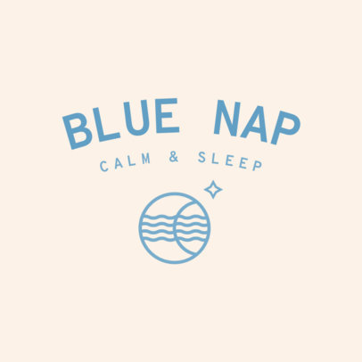 Placeit - Logo Generator for Sleep Products Brands Featuring a Relaxing ...