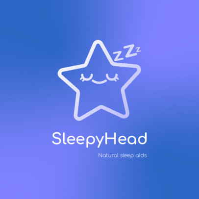 Placeit - Logo Maker for a Sleep Aid Featuring a Star Icon