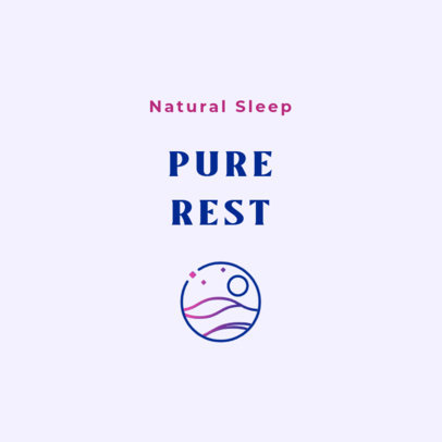 Placeit - Online Logo Template for a Sleeping Aid Brand