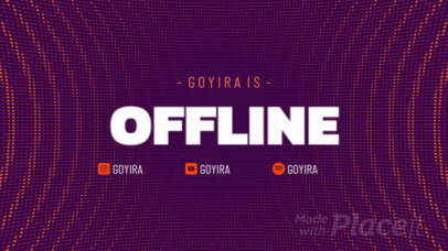 Placeit - Twitch Offline Screen Video Maker Featuring a Cool Animation