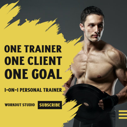 Placeit - Instagram Post Maker to Promote a Personal Fitness Coaching ...