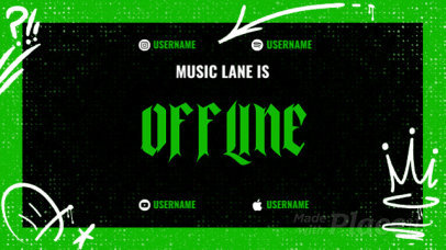 Placeit - Twitch Offline Screen Video Creator with Animated Doodles