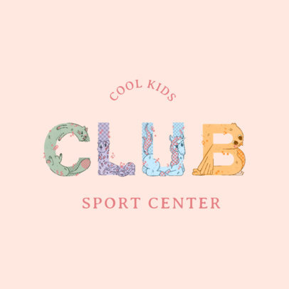 Placeit - Logo Template for a Kids Sports Club with Illustrated Animal ...