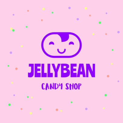Placeit - Cute Logo Template Featuring a Cute Aesthetic for a Candy Shop