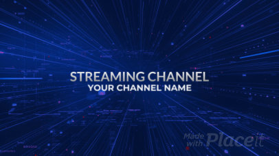 Placeit - Streaming Channel Intro Video Maker with a Cyberspace Theme
